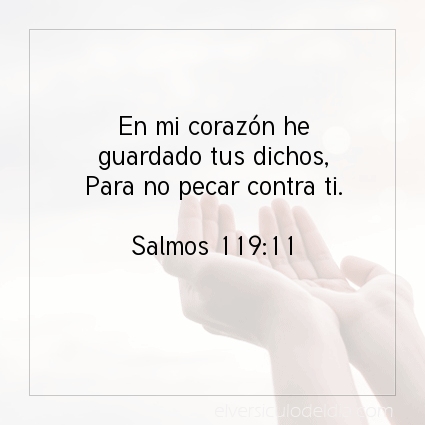 Imagen El versiculo del dia Salmos 119:11