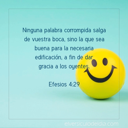 Imagen El versiculo del dia Efesios 4:29